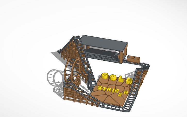 3D design gold striker - Tinkercad