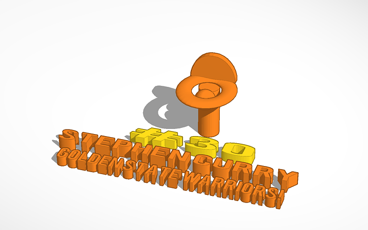 3D design Stephen Curry - Tinkercad
