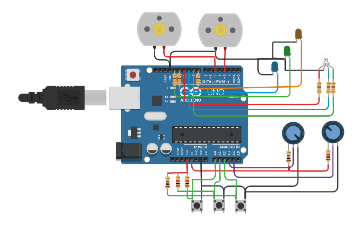 Circuit design Automotive Wiper Control System - Tinkercad