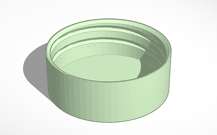 3D design Gridfinity pill bottle LID - Tinkercad
