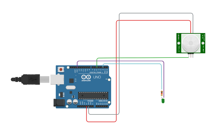 Circuit design CCTV camera - Tinkercad