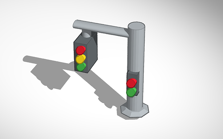 3D design semáforo - Tinkercad