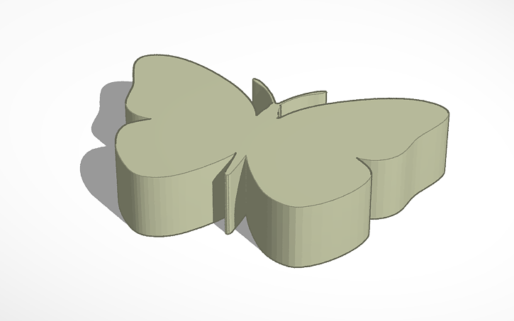 3D design Butterfly - Tinkercad