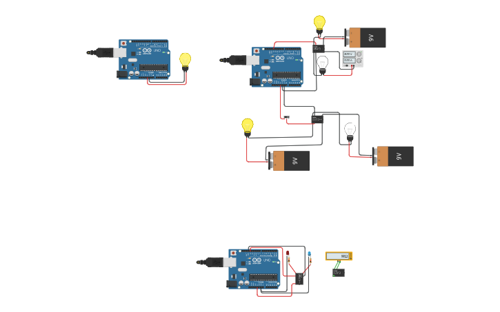 Circuit design Relay - Tinkercad