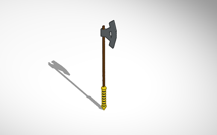 3D design axe | Tinkercad