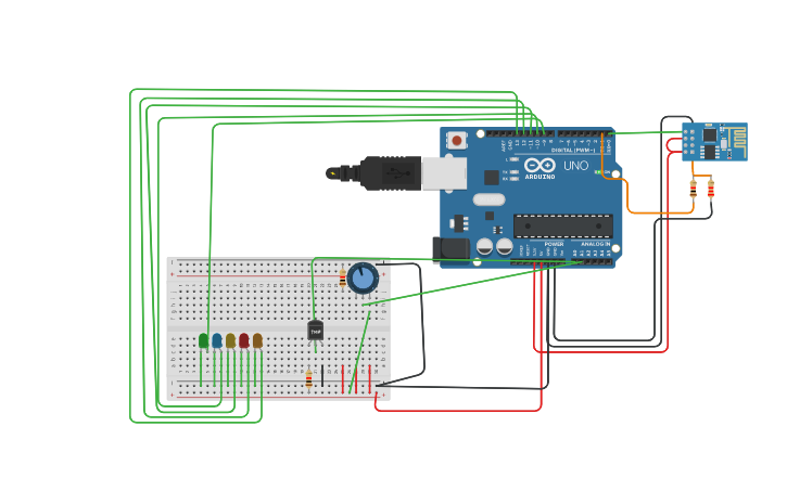 Circuit Design Health Monitoring Tinkercad