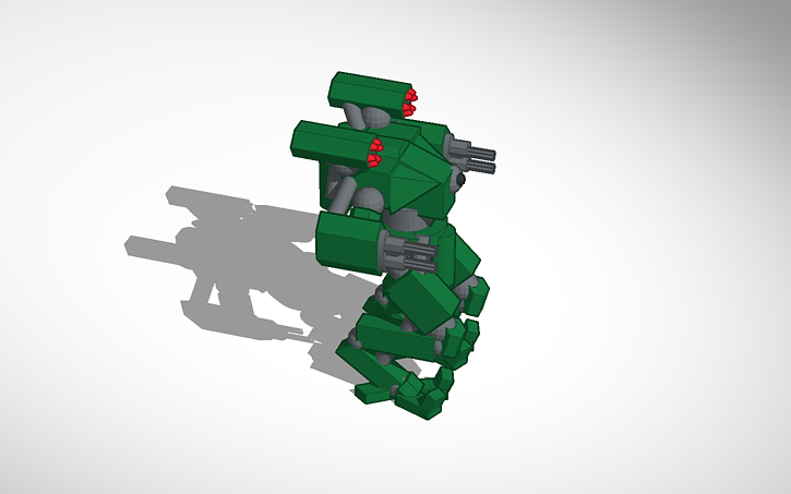 3D design mega mech - Tinkercad