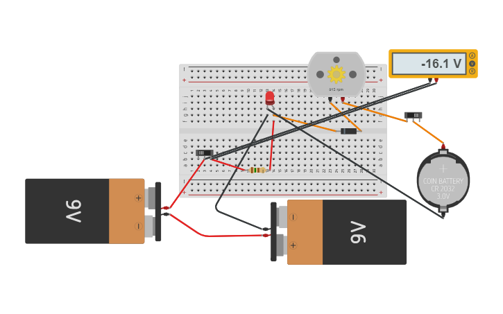 Circuit design alternate power source - Tinkercad