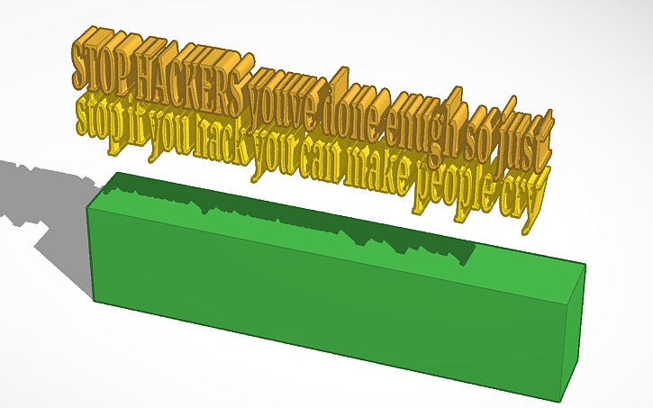 3D design hackers stop - Tinkercad