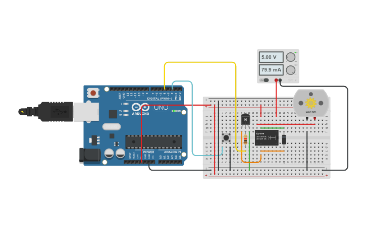 Circuit design Progetto rele | Tinkercad
