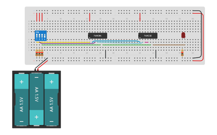 Circuit design Problema 2 | Tinkercad