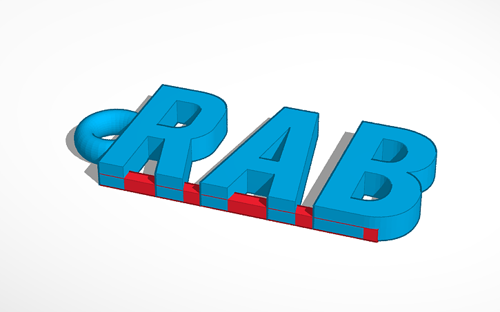 3D design rab - Tinkercad