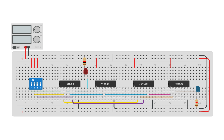 Circuit Design Realization Of Full Subtractor Using Basic Gates Tinkercad