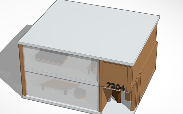 3D design Modern house | Tinkercad