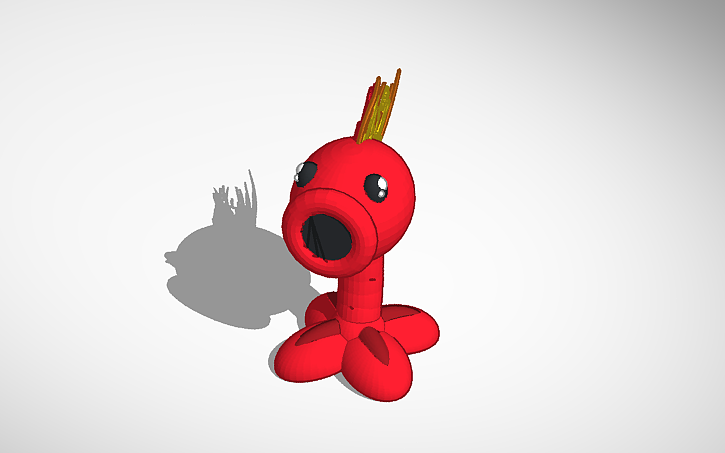 3D design Fire Pea - Tinkercad