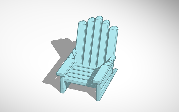 3D design Beach Chair - Tinkercad