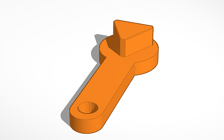 3D design Gas Key - Tinkercad