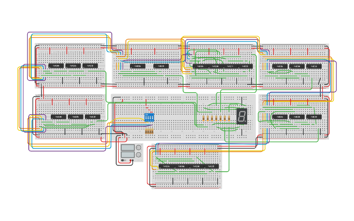 Circuit Design Bcd To 7 Segment Tinkercad