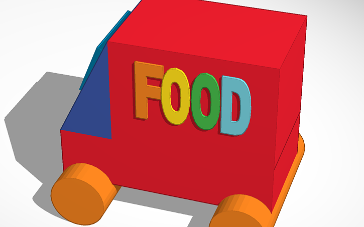 3D design 푸드트럭(food truck) - Tinkercad