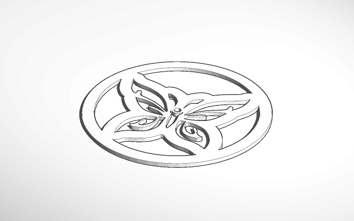 3d Design Butterfly Stencil Tinkercad