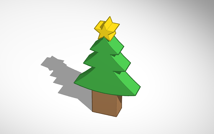 3D design Christmas tree - Tinkercad