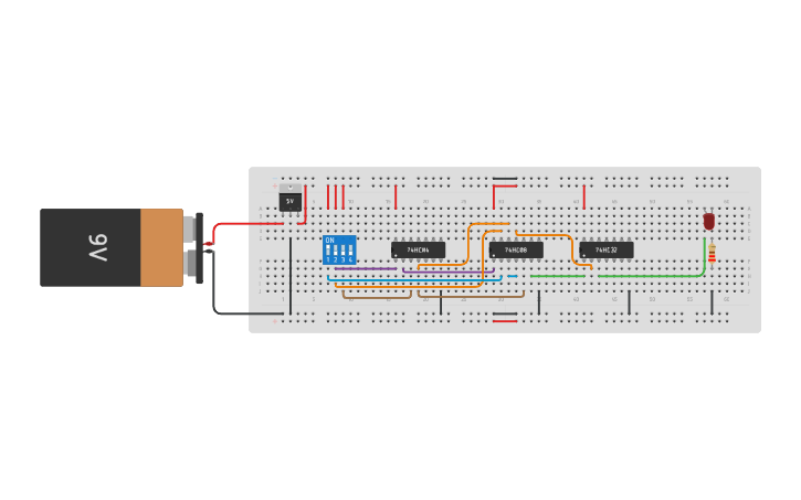 Circuit design Circuito_Compuertas logicas | Tinkercad