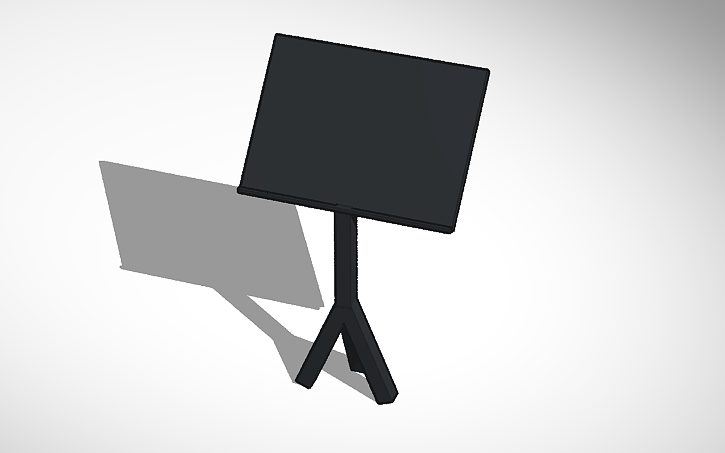 3D design Music stand - Tinkercad