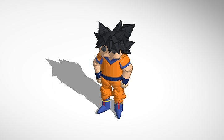 3D design goku | Tinkercad