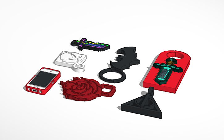 3D design Key Chains - Tinkercad