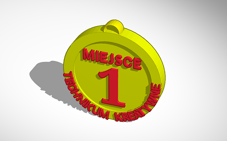 3D design medal - Tinkercad