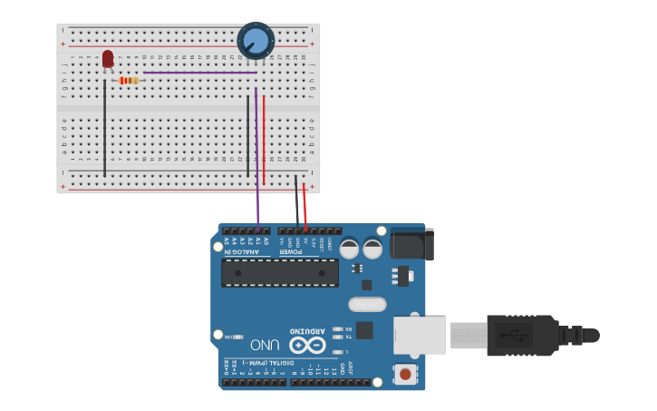 Circuit Design Monitor Serial Tinkercad