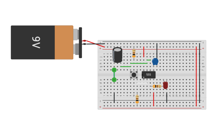 Circuit design Nathan Araya 9E 555 | Tinkercad