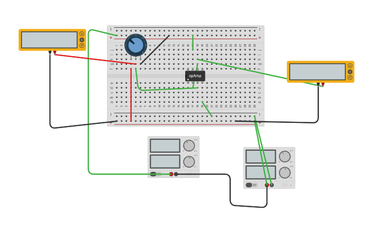 Circuit design seguidor de voltaje - Tinkercad