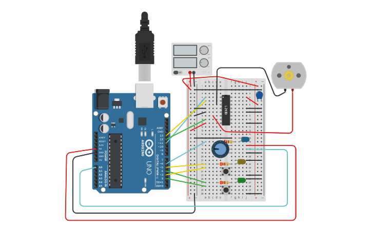 Circuit design Lab 1 Part F | Tinkercad