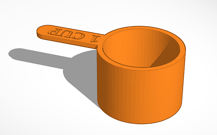 3d Design Measuring Cup Measuring Volumes Tinkercad