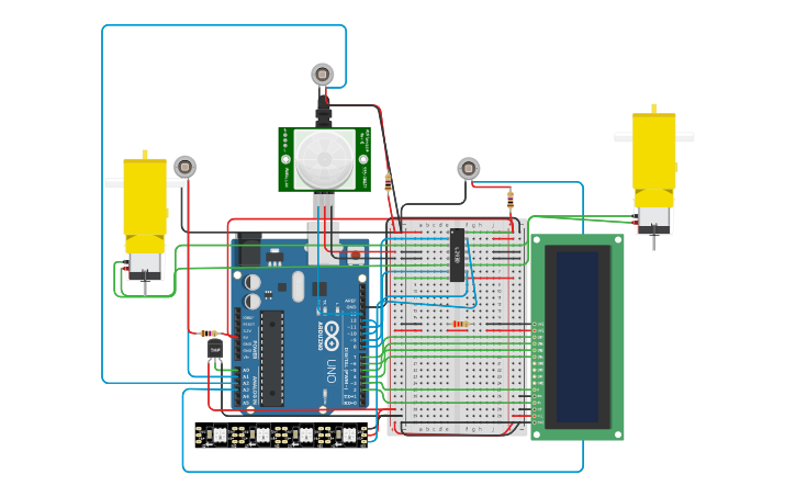 Circuit design Projeto rover 2.0 - Tinkercad