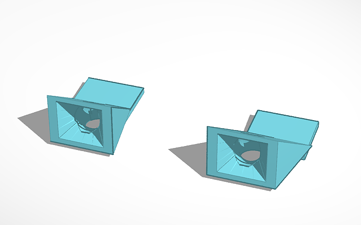 3D design 180sx light buckets - Tinkercad