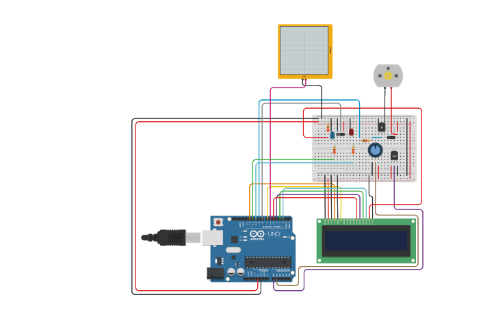Circuit design Climate System - Tinkercad