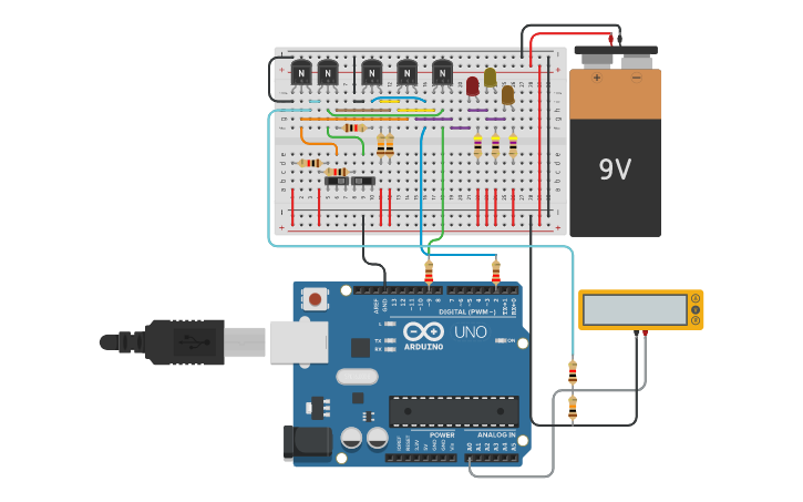 Circuit design Candel Xor gate transistors v2.0 | Tinkercad