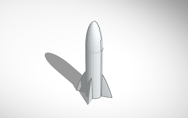 3D design Rocket - Tinkercad
