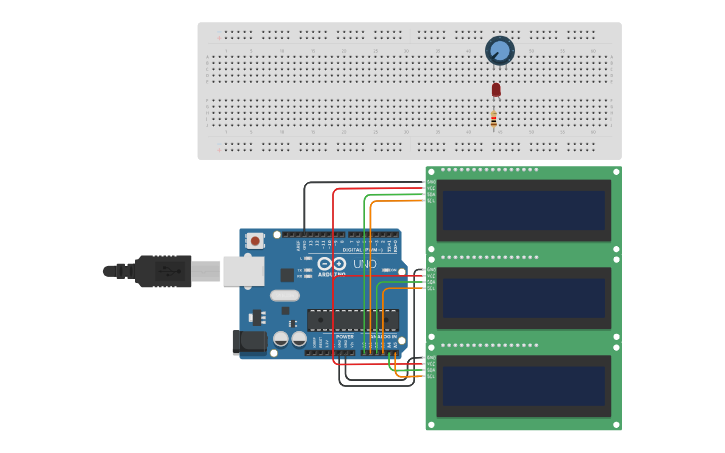 Circuit design snake - Tinkercad