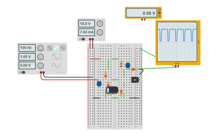 Circuit design Examen elka 1 Parte 1 | Tinkercad