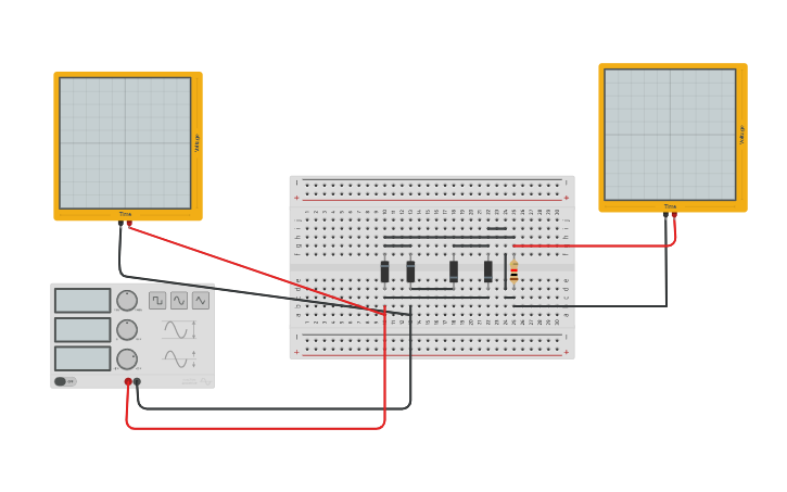 Circuit design FULL WAVE RECTIFIER | Tinkercad