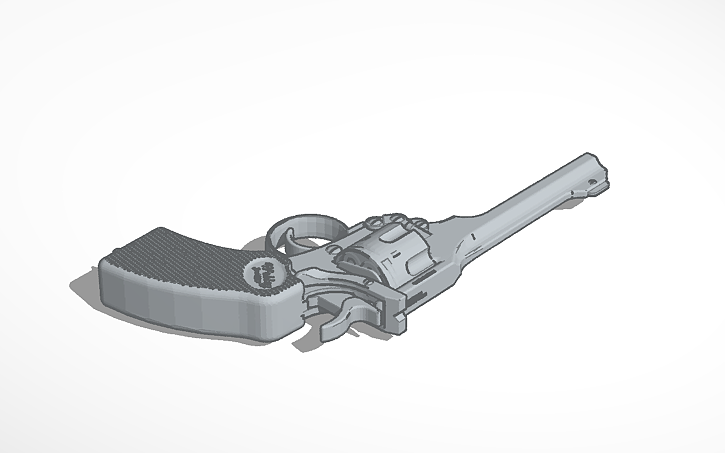 3D design webley revolver WW1 | Tinkercad