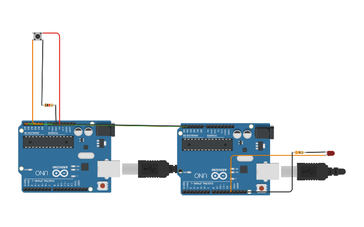 Circuit design Comunicacion 12C - Tinkercad