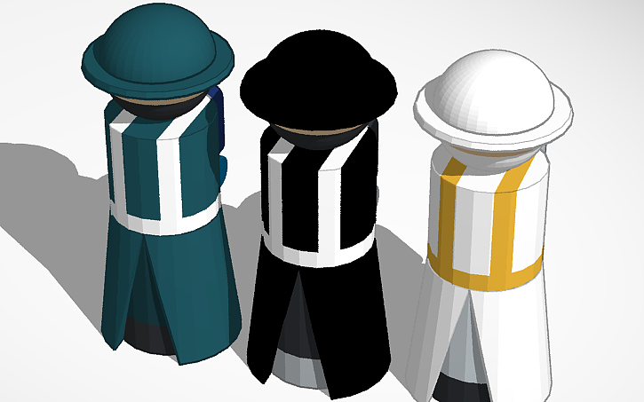 3D design New uniforms for the TRP - Tinkercad
