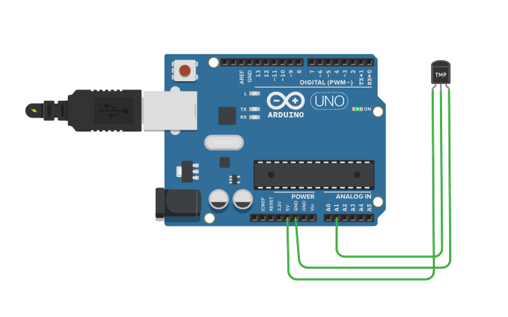 Circuit Design Copy Of Temperature Lm35 Sensor With Arduino Tinkercad