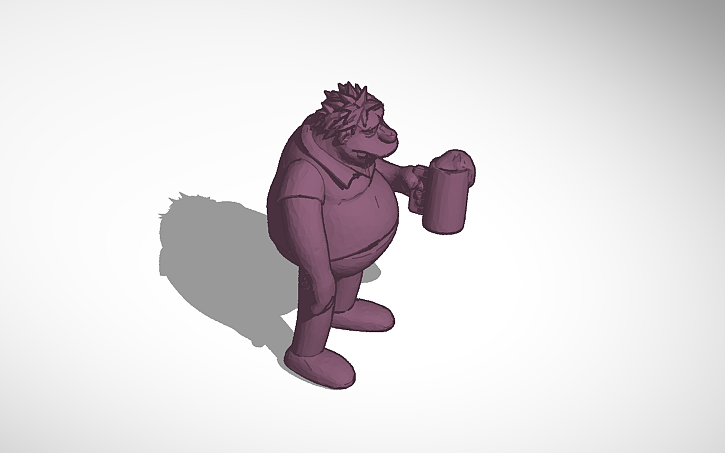3D design barney los simpson - Tinkercad