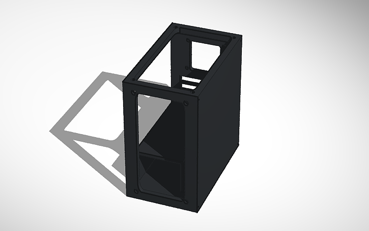 3D design PC case - Tinkercad