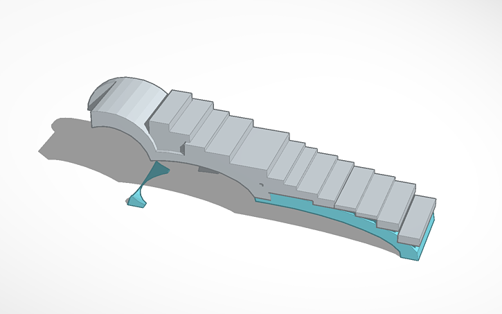 3D design stl castle stairs - Tinkercad